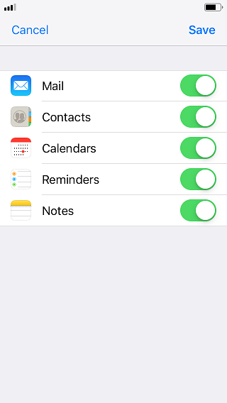 How do I set up a MDaemon account on an iOS device using ActiveSync?